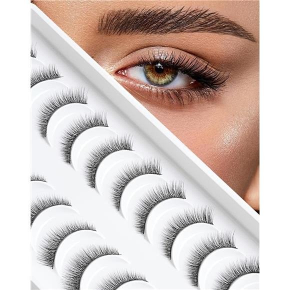 Makeup | Natural Lashes Short Lashes Wispy Lashes For Small Eyes 1 ...